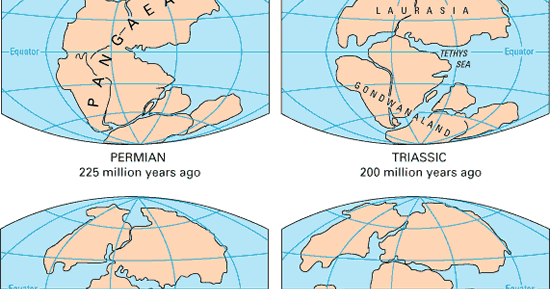 7th grade science: Evidence for Continental Drift